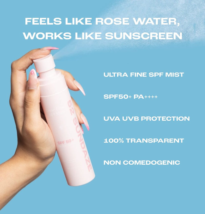 SPF 50 Rose Water Sun Mist